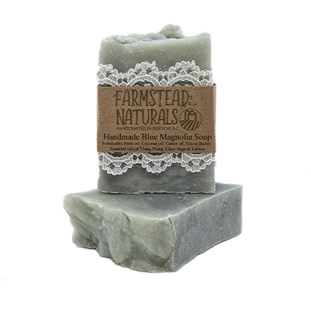 Handmade Blue Magnolia Soap - Farmstead Naturals